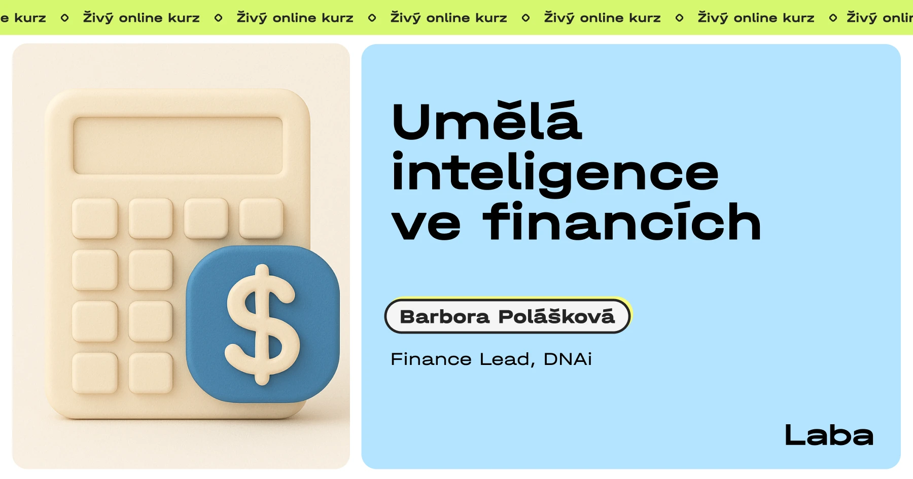 Kurz Umělá inteligence ve financích | Laba Czech